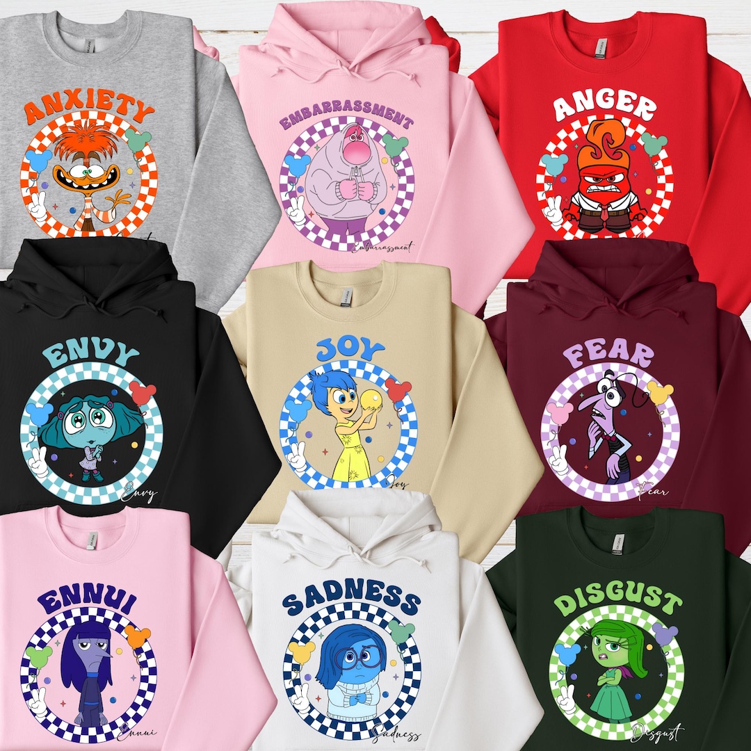 Inside Out Characters Halloween Sweatshirt, Inside Out Halloween ...