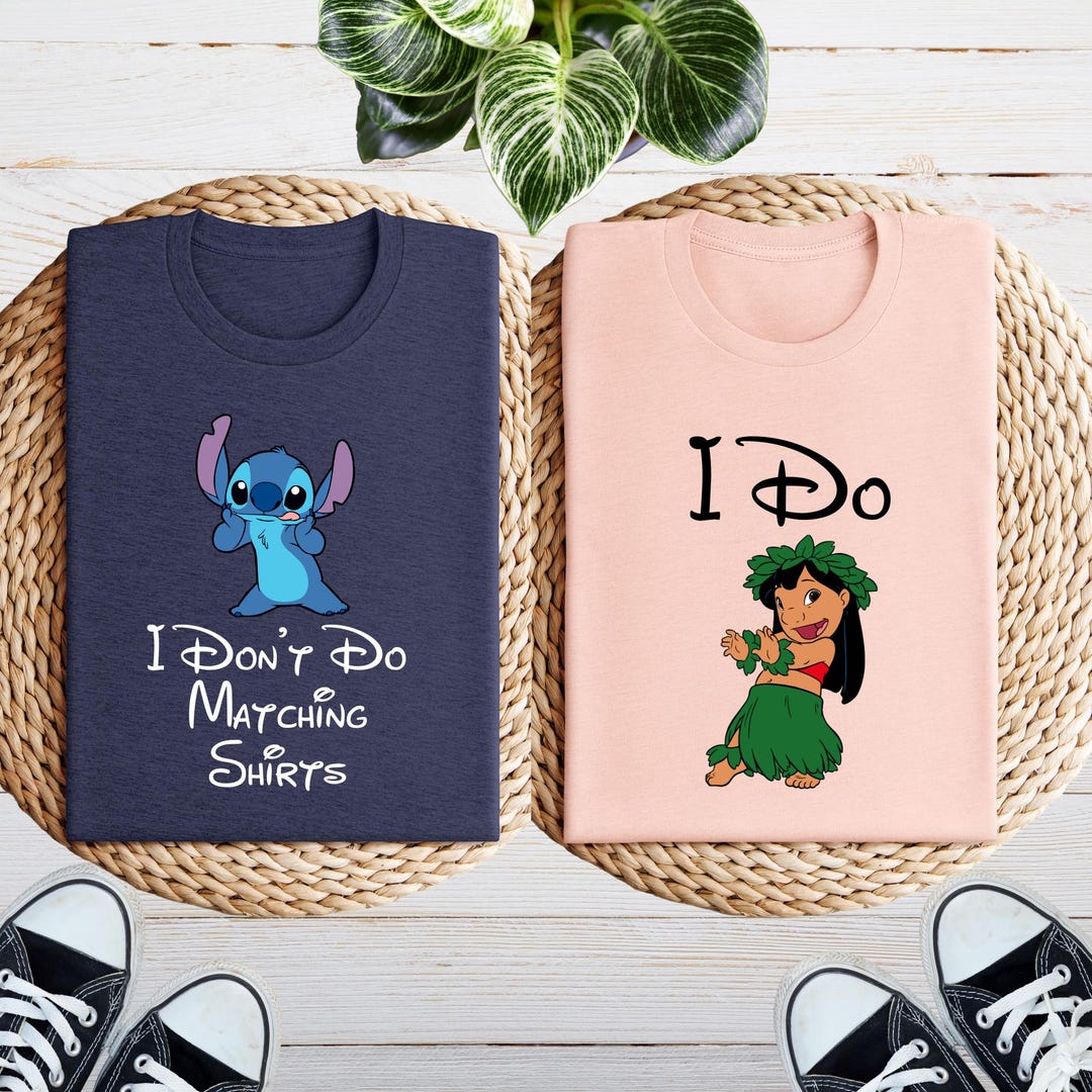 Stitch and Lilo Shirt, Stitch and Lilo Matching Shirt, Couples Disney ...