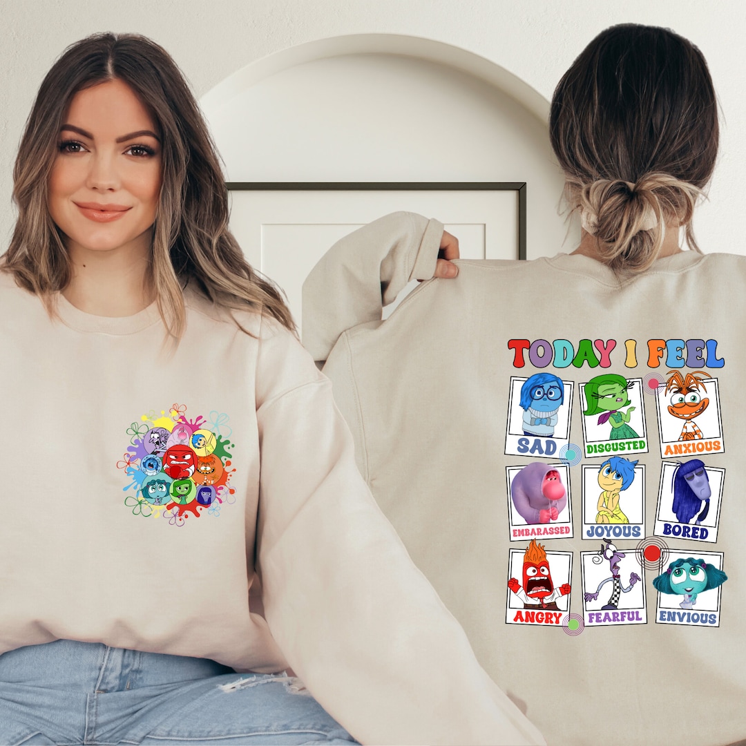 Disney Inside Out Sweatshirt, Inside Out Characters Hoodie, Dsiney ...
