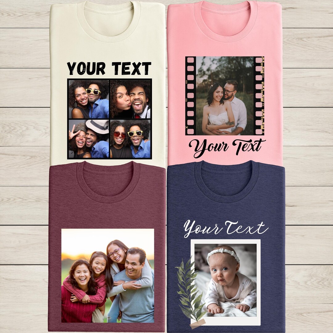 Custom Photo Shirt, Personalized Photo Print Shirts, Make Your Own ...