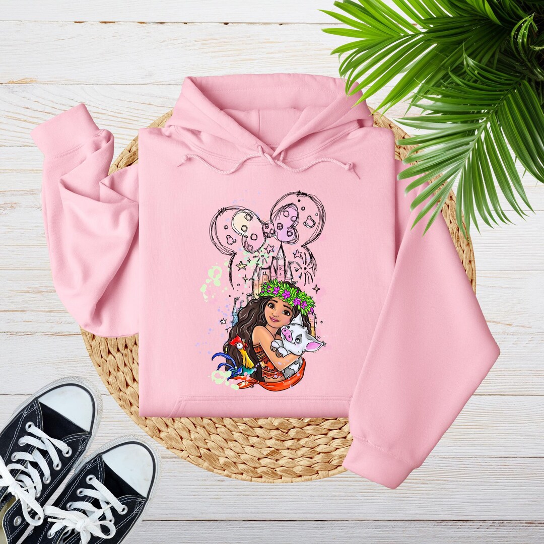 Disney Princess Moana Sweatshirt, Disney Princess Hoodie, Disney ...