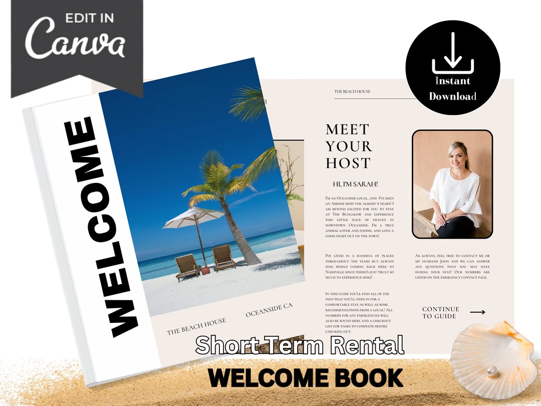 Short Term Welcome Book Template Canva Editable 8.5x11 & - Etsy