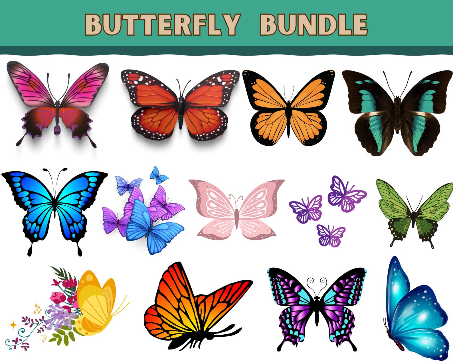 Butterfly SVG| Butterfly Bundle SVG Files| Butterfly SVG Layered ...