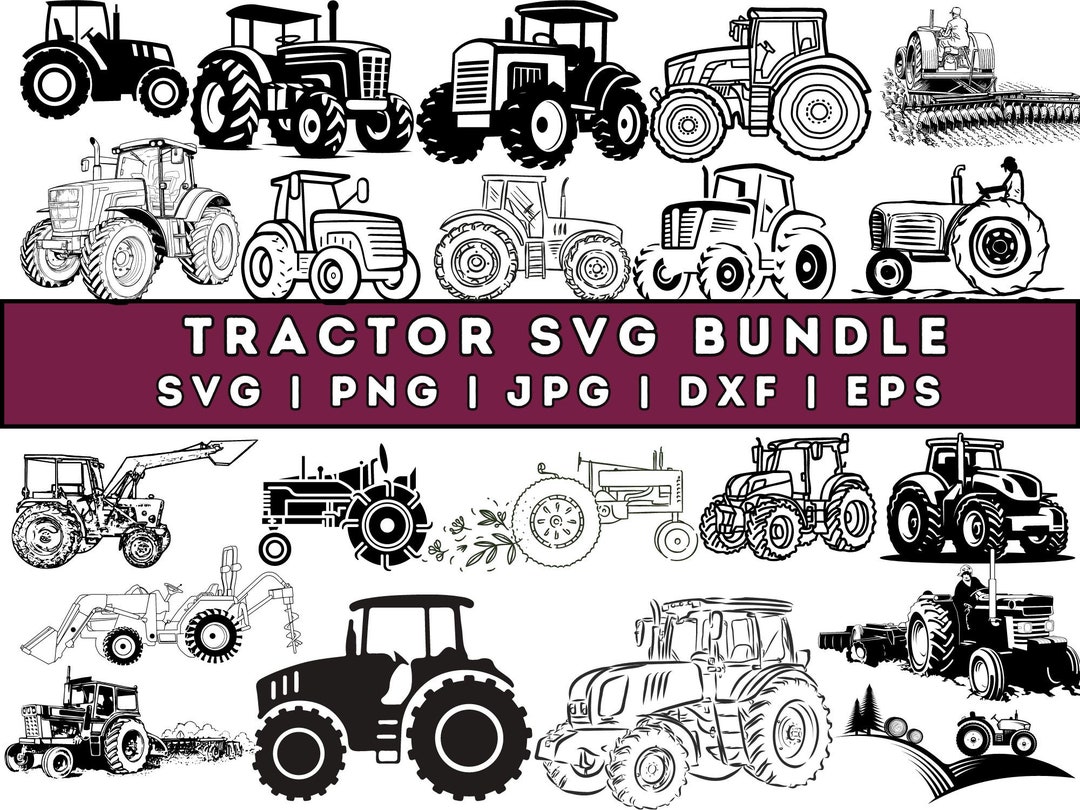 Tractor SVG Bundle: Farm Truck Clipart (digital Download) - Etsy