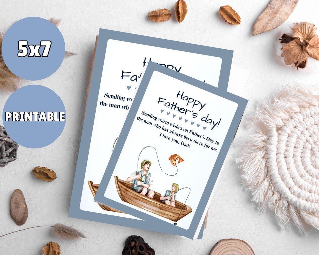 Happy Father's Day Printable Card | Printable Card for Dad | Printable ...