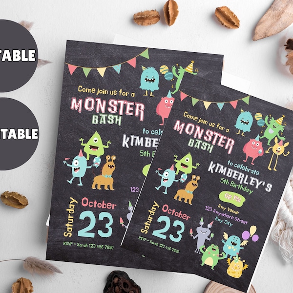 Monster Party - Etsy