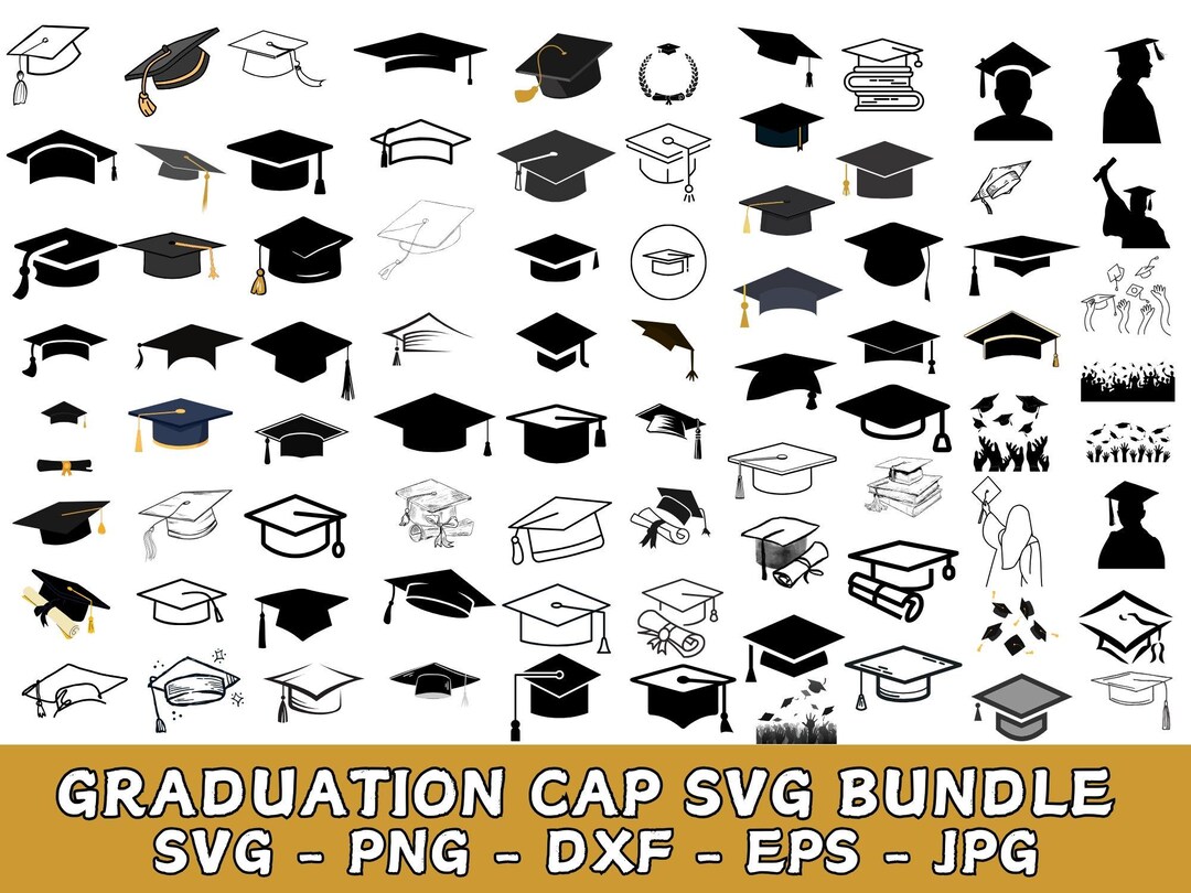 Graduation SVG Bundle, Graduation PNG Bundle, Graduation Clipart ...