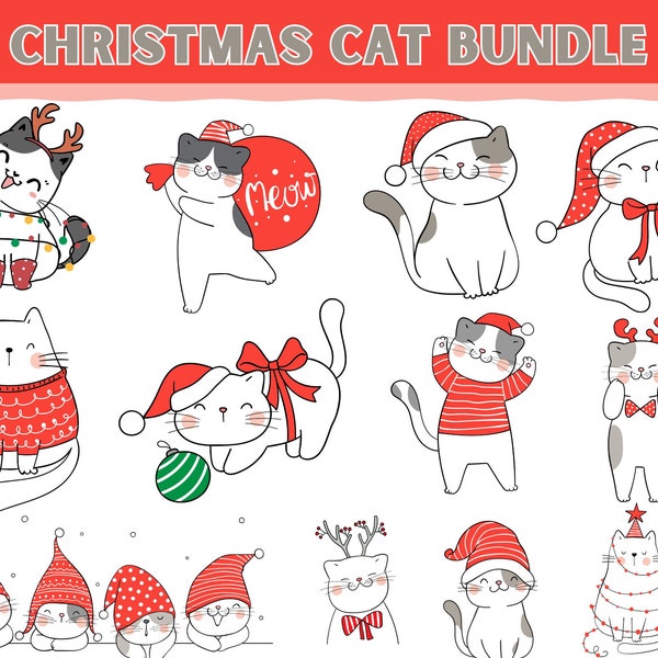 Meowy Christmas - Etsy