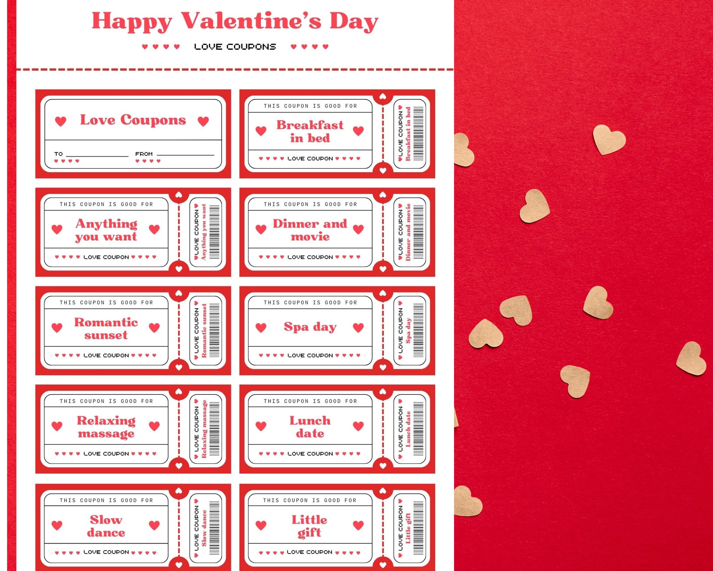 Customizable Love Coupon Book | Printable Valentine's Gift (canva ...