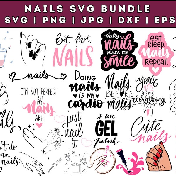 Nails Svg - Etsy