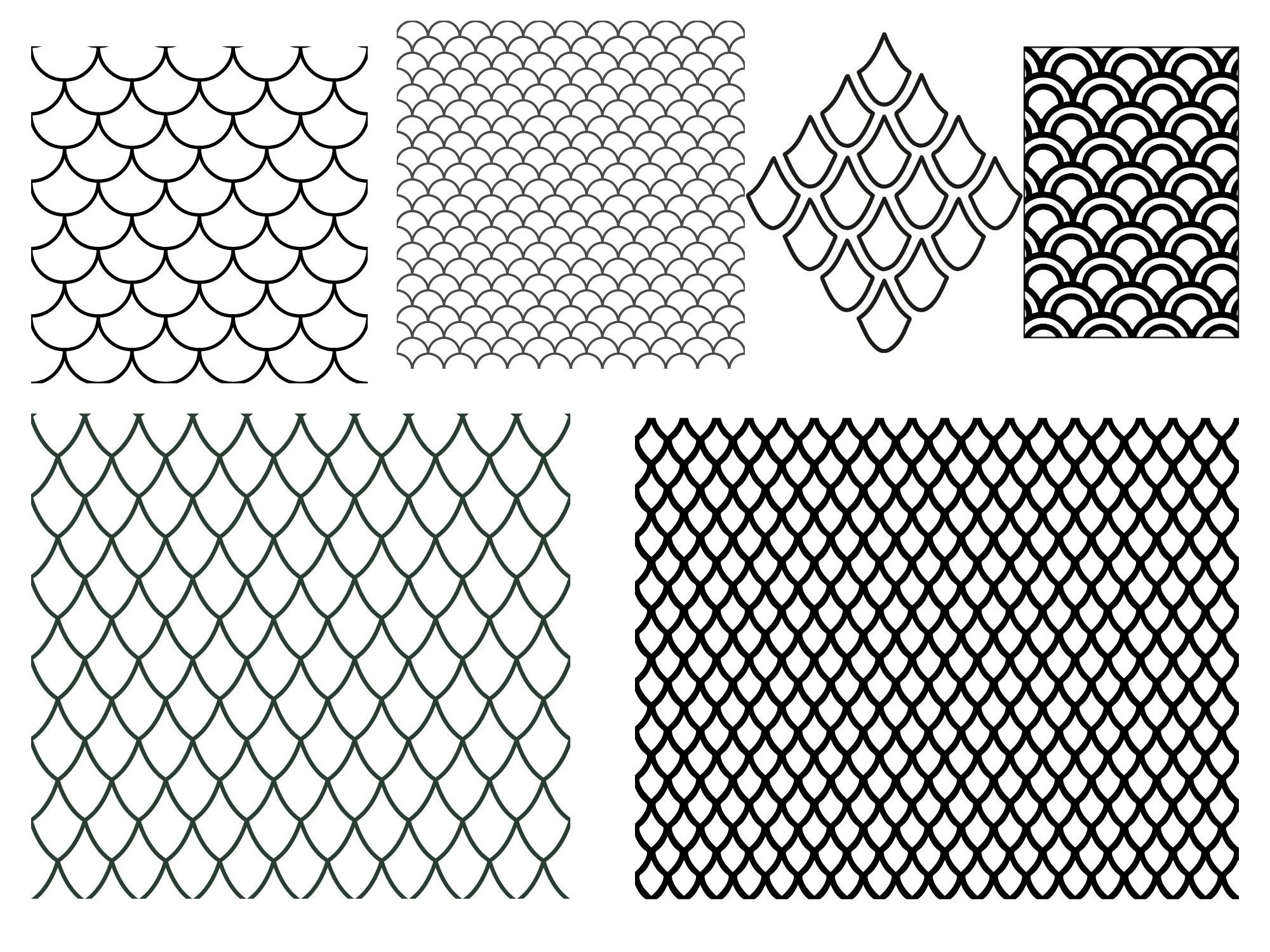 Dragon Scale SVG Bundle, Dragon Scale Dxf, Dragon Scale Png, Dragon Scale Vector, Dragon Scale ...
