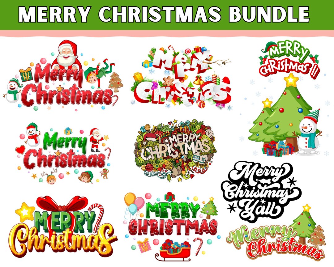 Merry Christmas SVG Bundle: Shirt, Sign Cut Files (digital Download) - Etsy