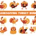 Thanksgiving Turkey SVG Bundle: Fall Clipart, Pumpkin Cut Files ...