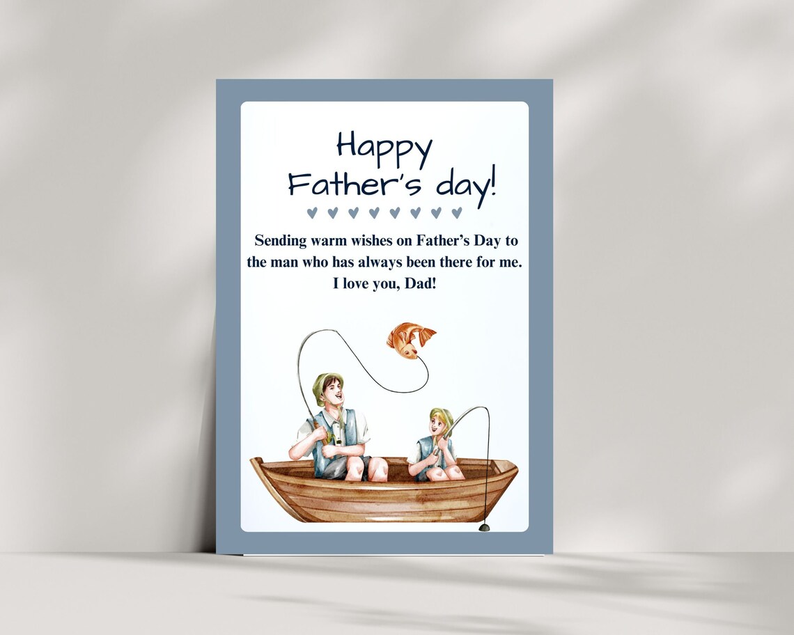 Happy Father's Day Printable Card Printable Card for Dad Printable ...