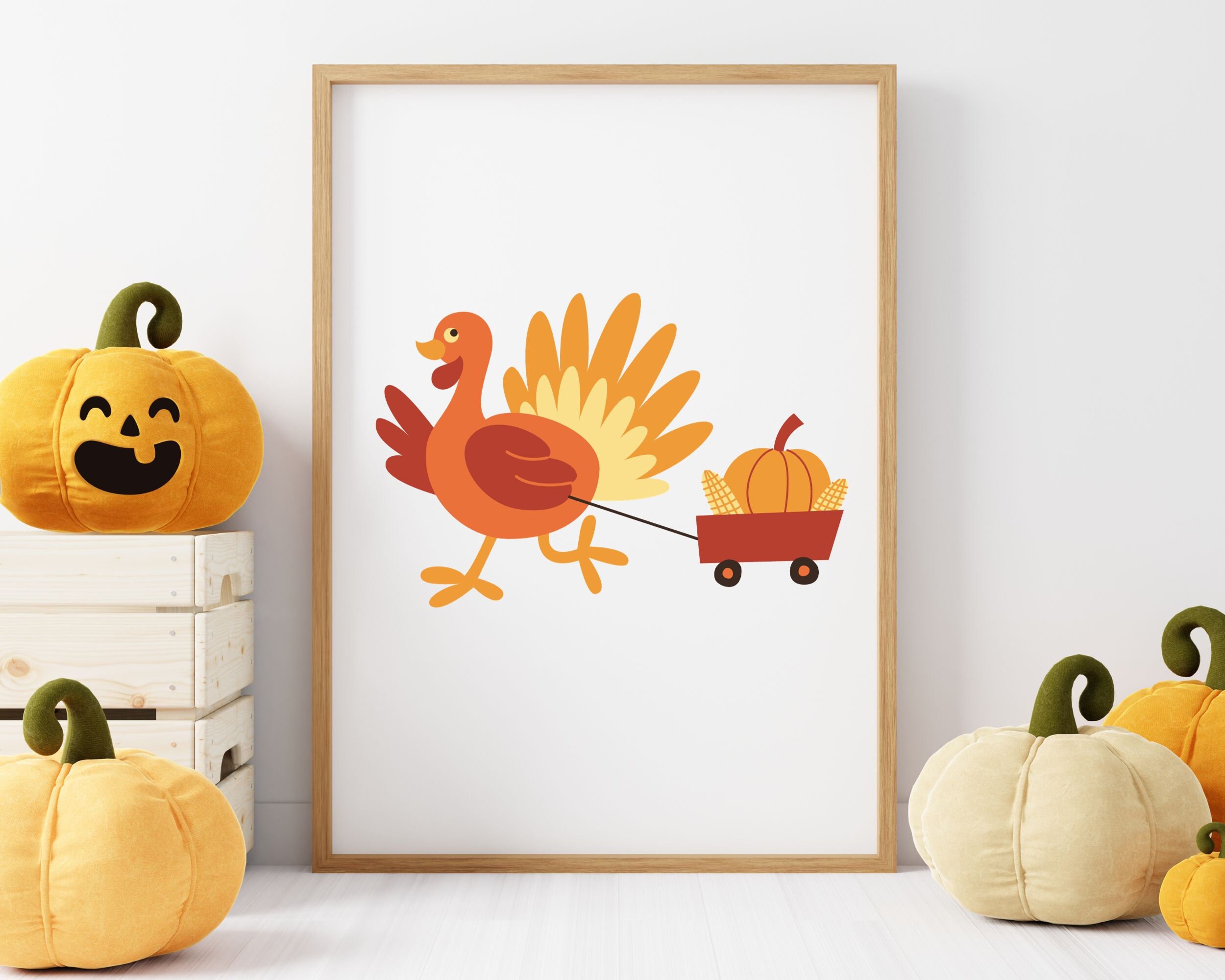 Thanksgiving Turkey SVG Bundle: Fall Clipart, Pumpkin Cut Files ...