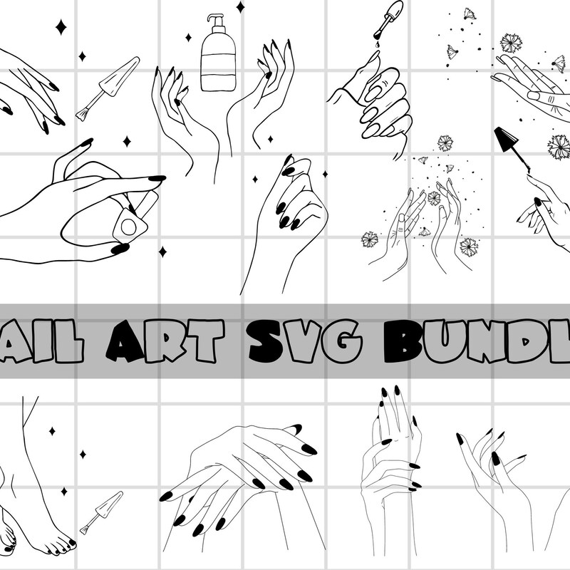 Nails Svg - Etsy