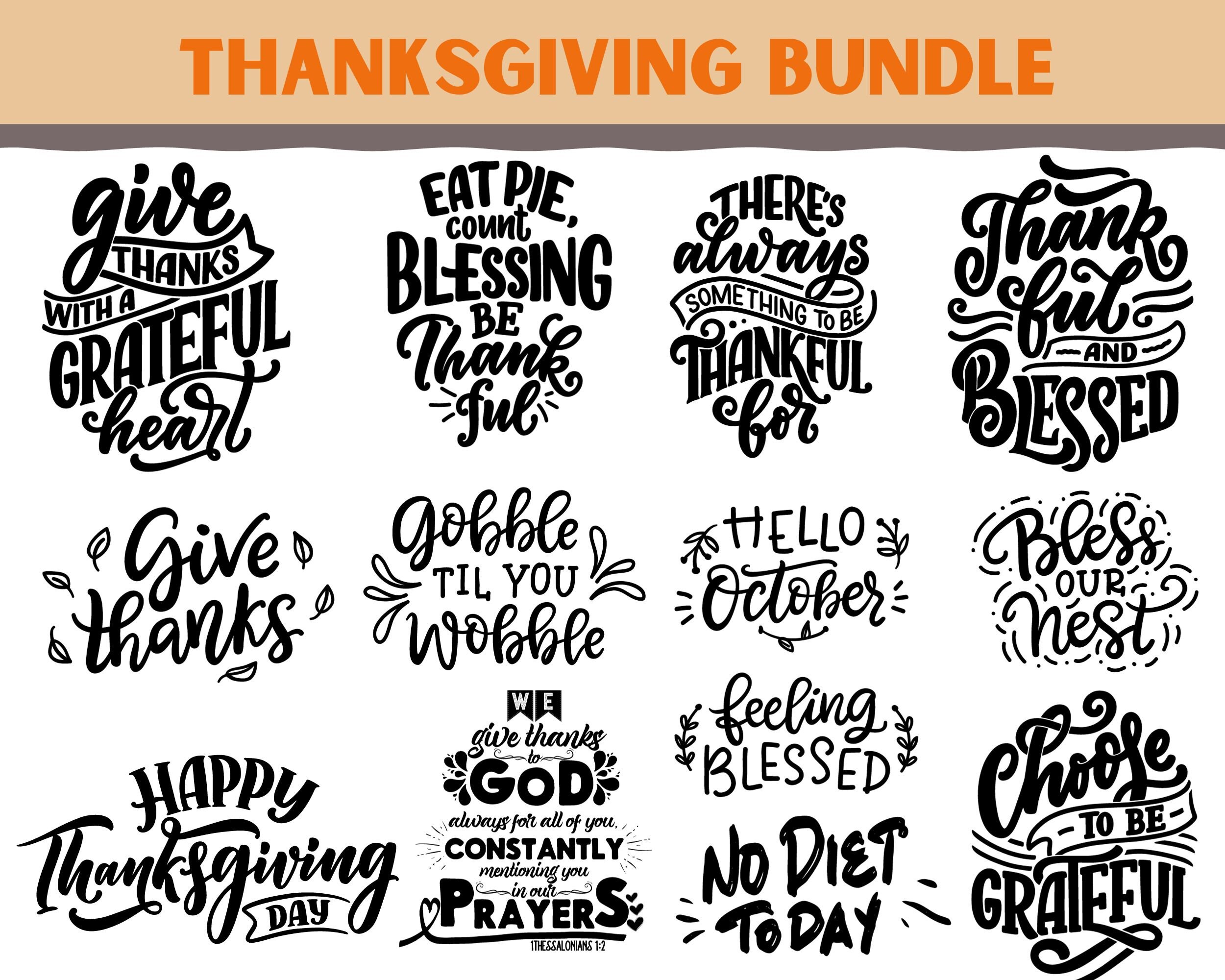 Thanksgiving Svg Bundle| Thankgiving Svg|gobble SVG Thanksgiving Shirt ...