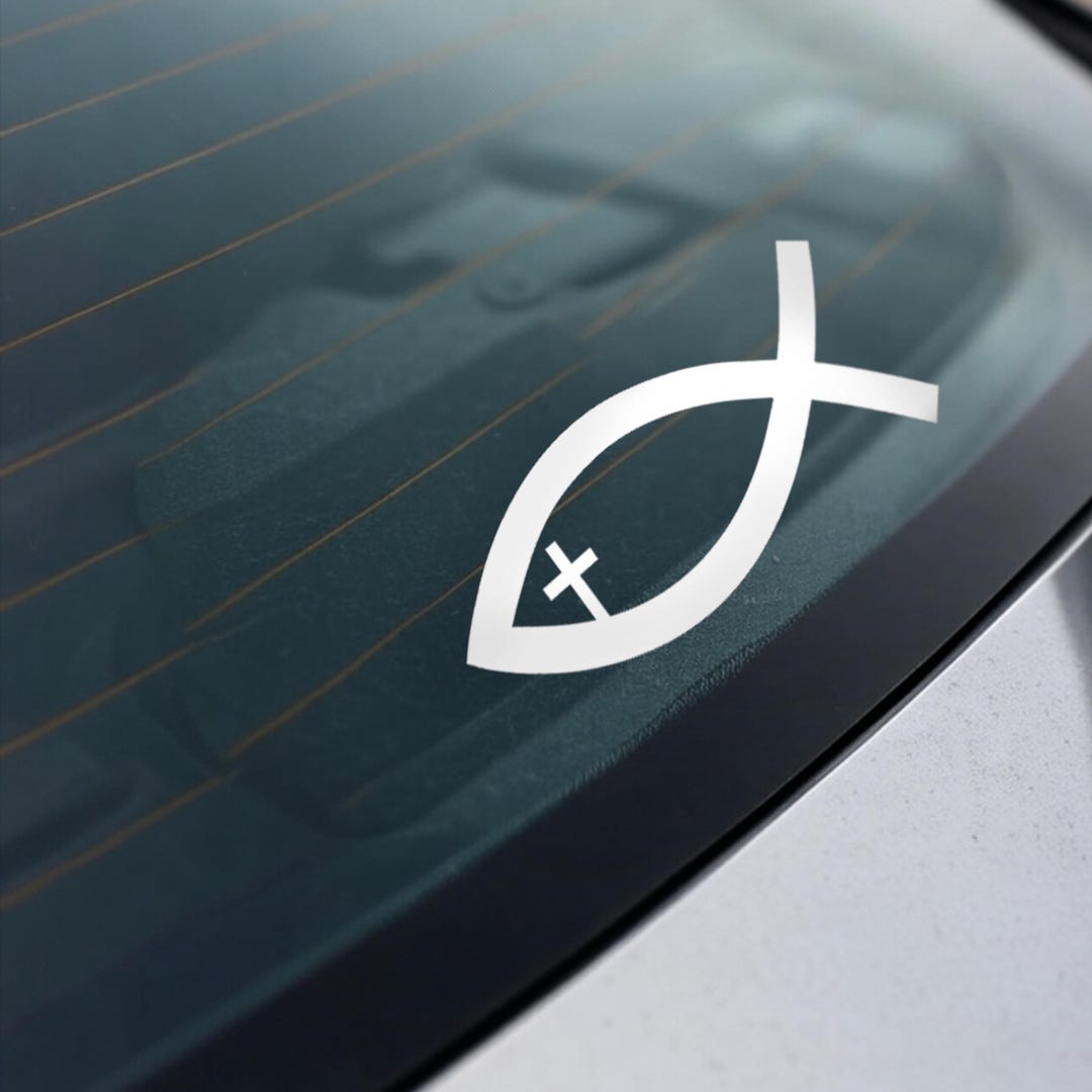 Christian Jesus Fish (ichthys Symbol) Vinyl Decal/sticker - Etsy