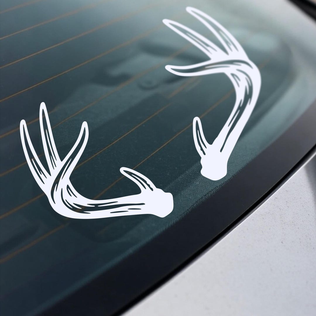 Deer Antlers Hunting Vinyl Decal/sticker - Etsy