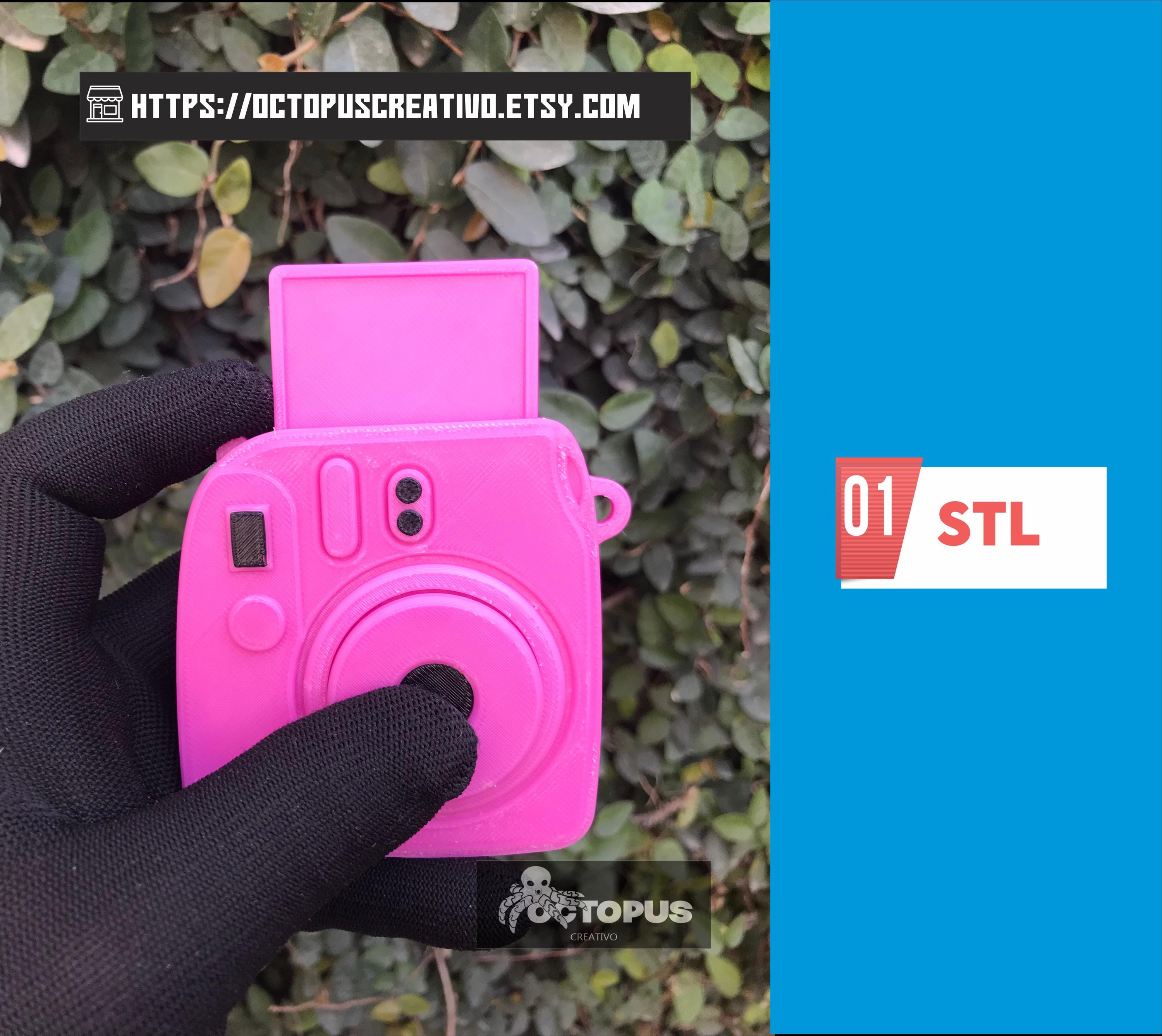 Instax Mini Keychain Camera STL File Photo Gift | 3D Printing File - Etsy