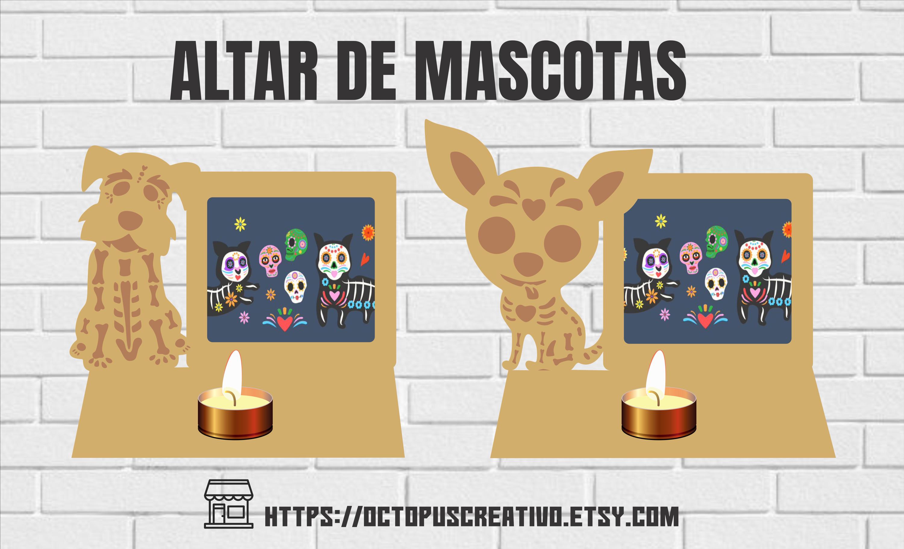 Mini Pet Altars | Day of the Dead SVG, EPS, CDR | Day of the Dead ...