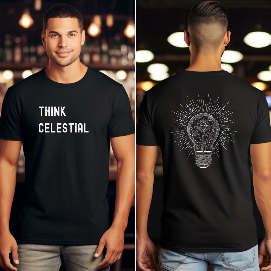 Popular Think Celestial Shirt-cute LDS Shirt-general - Etsy