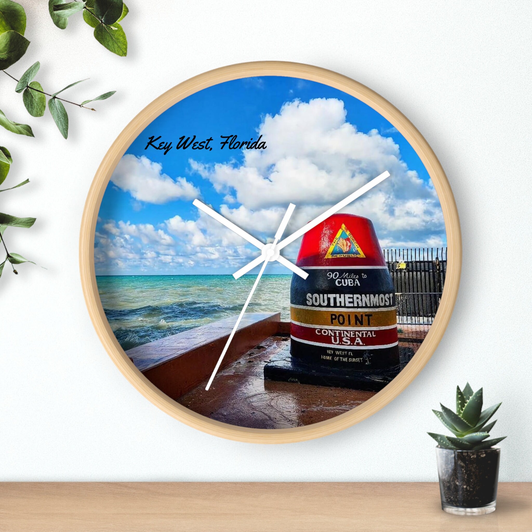 Key West Southernmost Point Buoy Wall Clock - Etsy