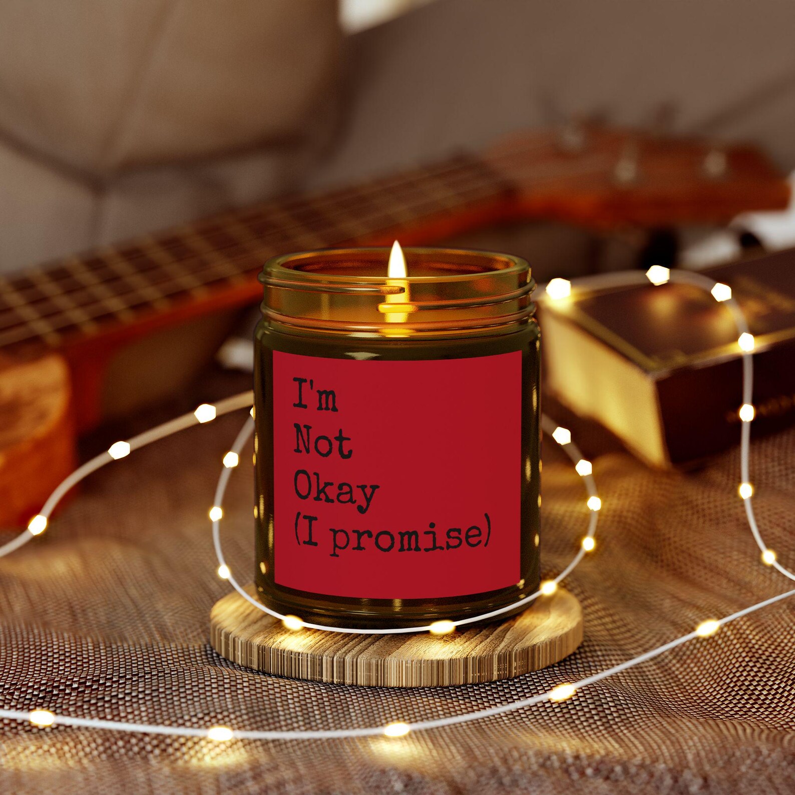 I'm Not Okay, Scented Candles, My Chemical Romance, Emo Candle, Coconut ...
