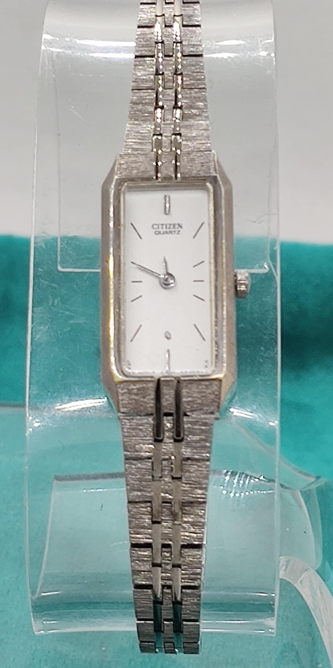 Vintage Citizen Quartz Ladies Watch 5421-S22393 White Gold Plated ...
