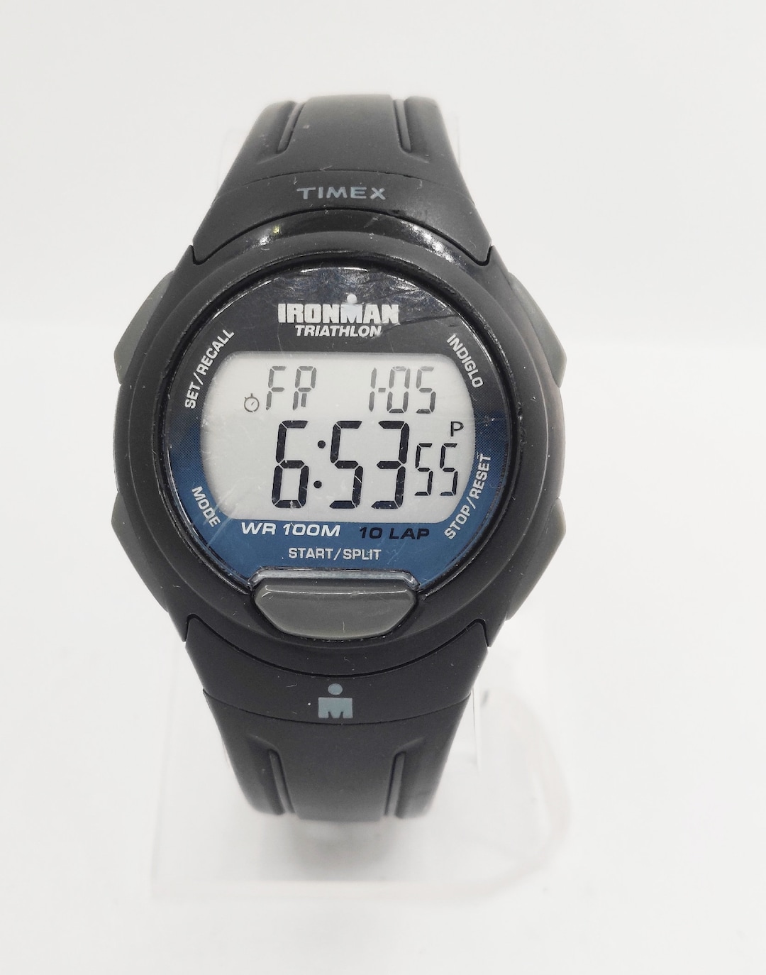 Men's Timex Ironman Digital Watch T5K608 10 Lap WR 100M Indiglo Backlight Band New Battery - Etsy