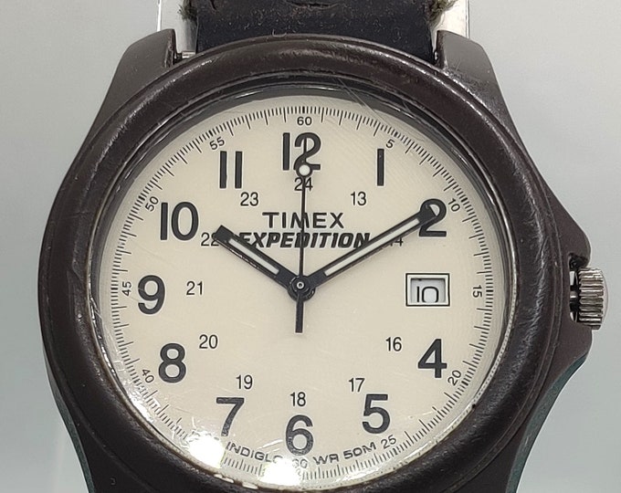 Men's Timex Expedition Watch 40 Mm Date WR 50M Indiglo Backlight ...