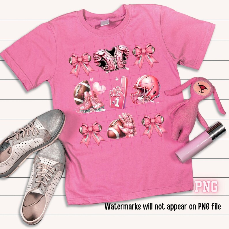 Touchdown Season Png Bundle, Pink American Football Png, Rugby Pink ...