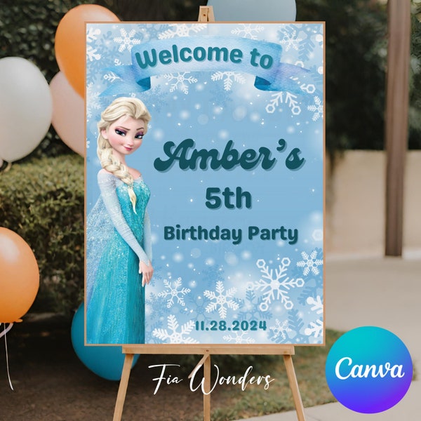 Frozen Banner - Etsy