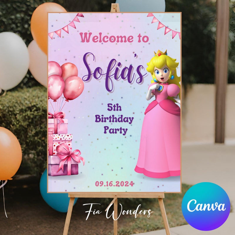 Princess Peach Party - Etsy