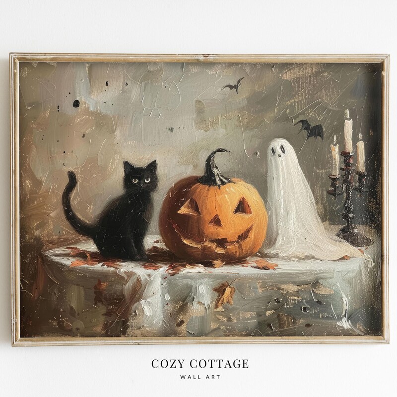 Cute Halloween Poster - Etsy