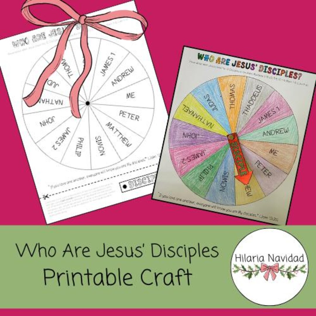 Who Are Jesus' Disciples Craft (jesus Chooses His Disciples Craft for ...