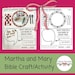 Martha & Mary Bible Craft/activity (for Sunday School, Classroom ...