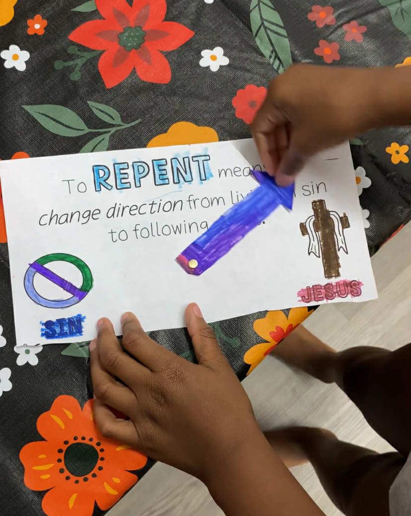 Repent & Follow Jesus Printable Arrow Craft (for Sunday School ...