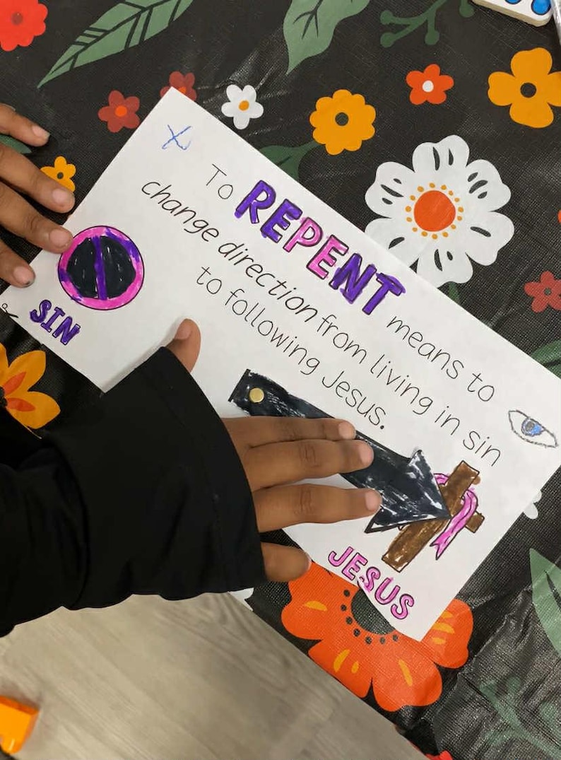 Repent & Follow Jesus Printable Arrow Craft (for Sunday School ...
