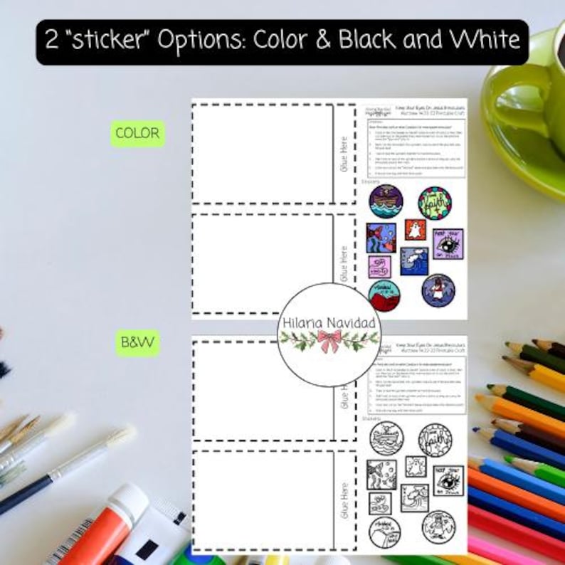 Keep Your Eyes on Jesus Binocular Craft (for Sunday School, Classroom ...