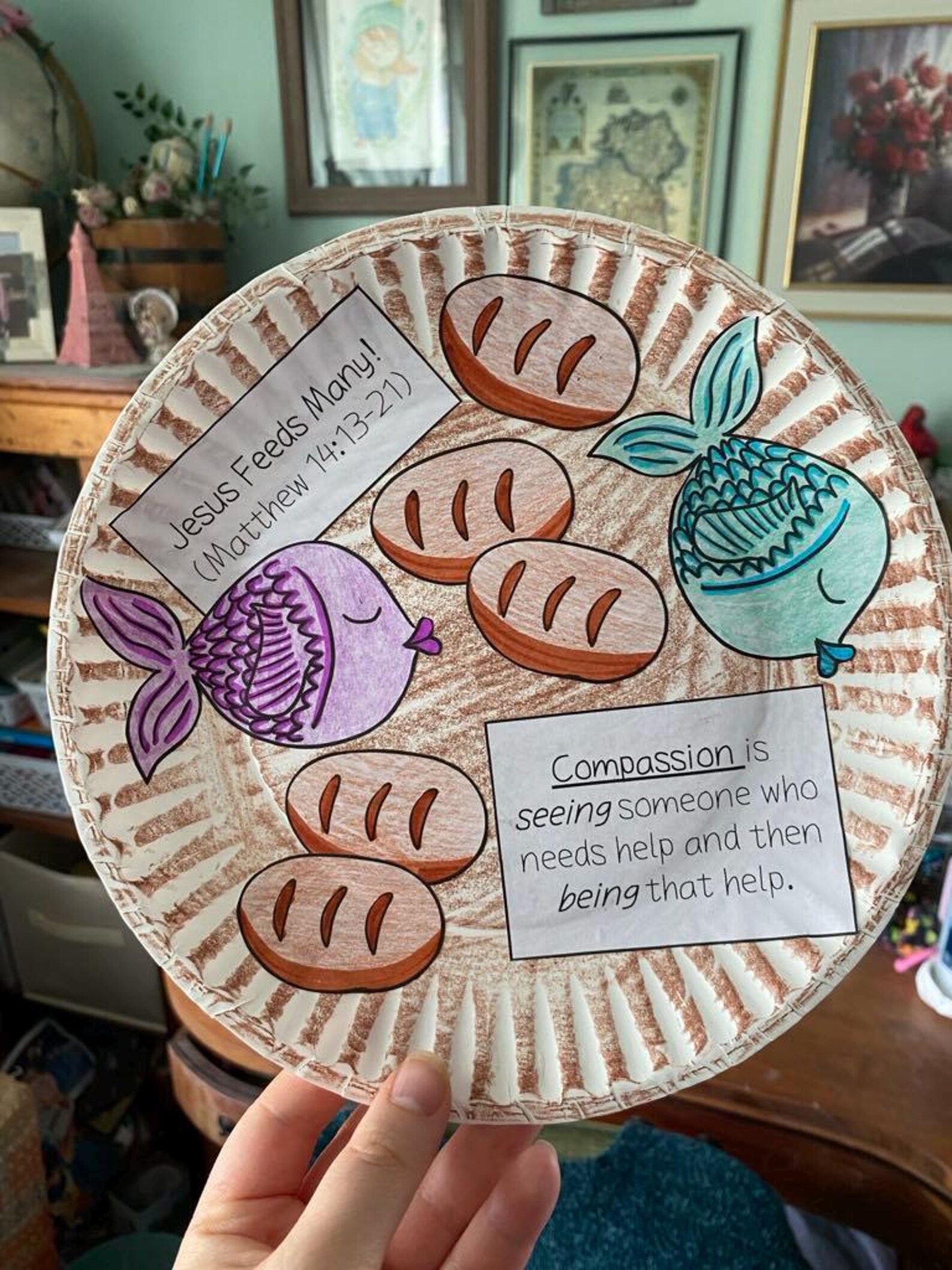 Jesus Feeds Thousands Printable Craft (for Sunday School, Classroom ...