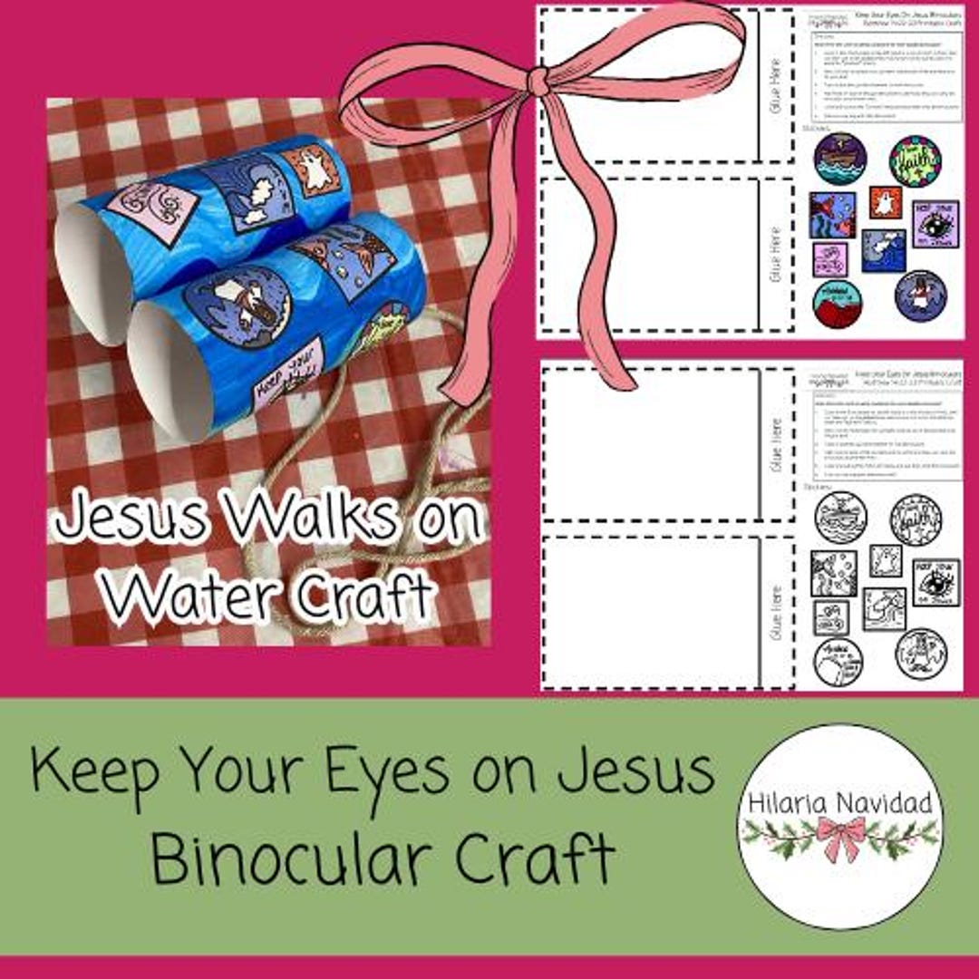Keep Your Eyes on Jesus Binocular Craft (for Sunday School, Classroom ...