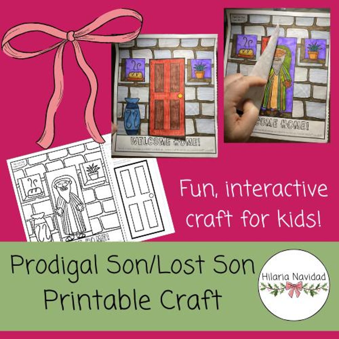 Welcome Home Prodigal Son Craft (for Sunday School, Classroom, Family ...