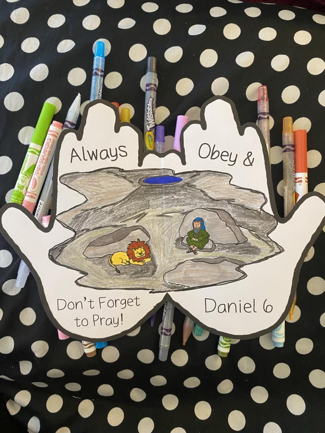 Daniel in the Lions Den Printable Craft (daniel 6 Craft for Sunday ...