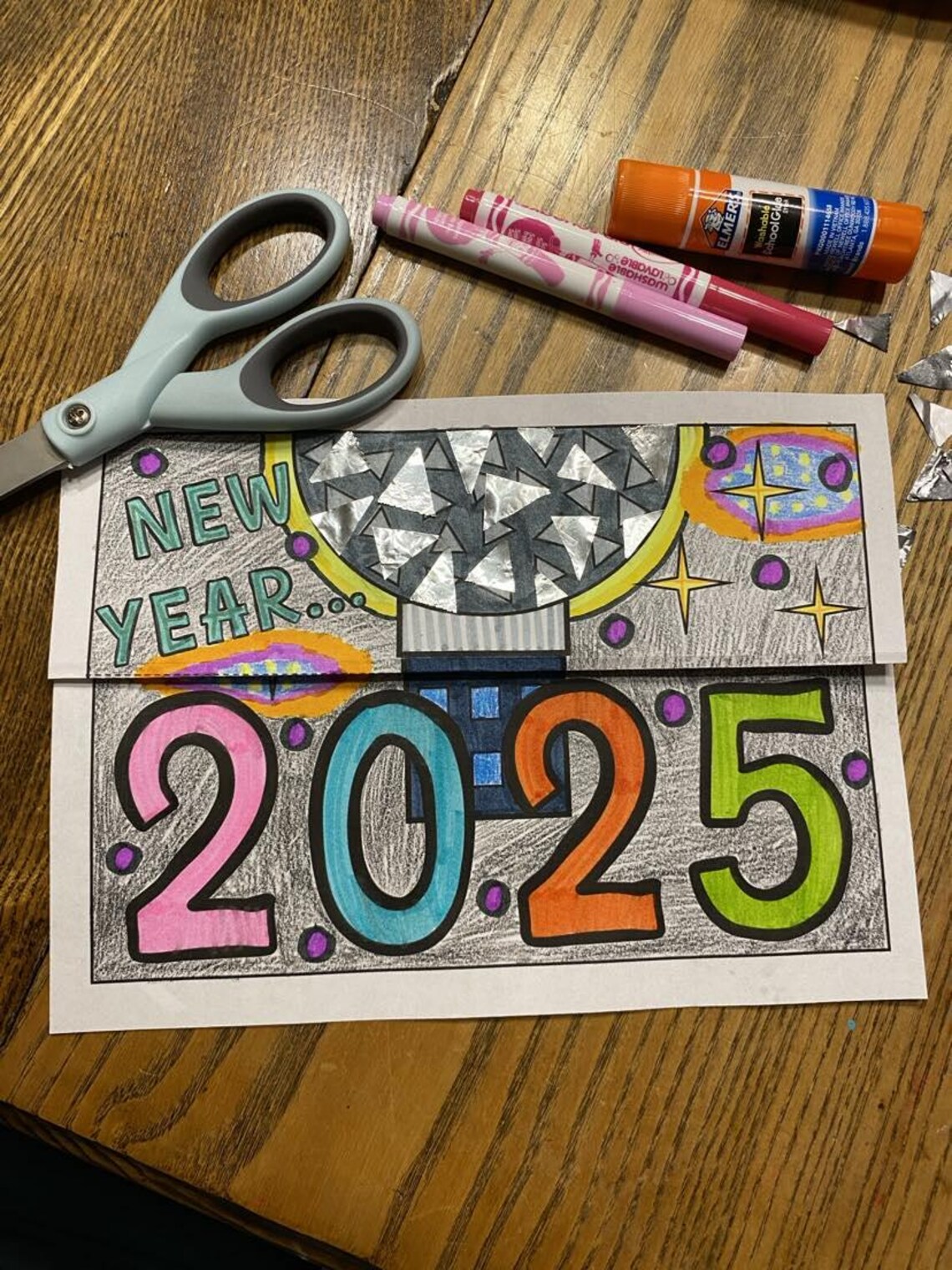 New Year Same God 2025 Folding Craft (hebrews 13:8 New Years Craft for ...