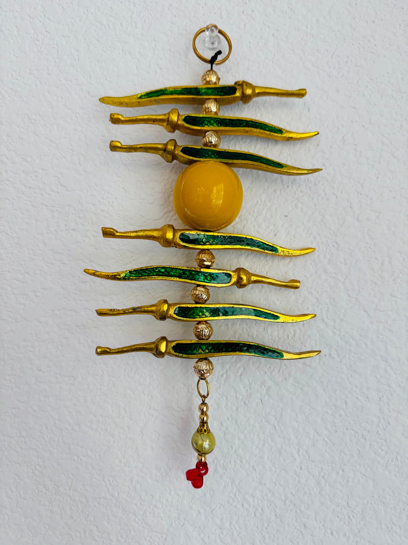10 Nimbu Mirchi Totka Hanging, Lemon & Chili Wall Hanging, for Nazar ...