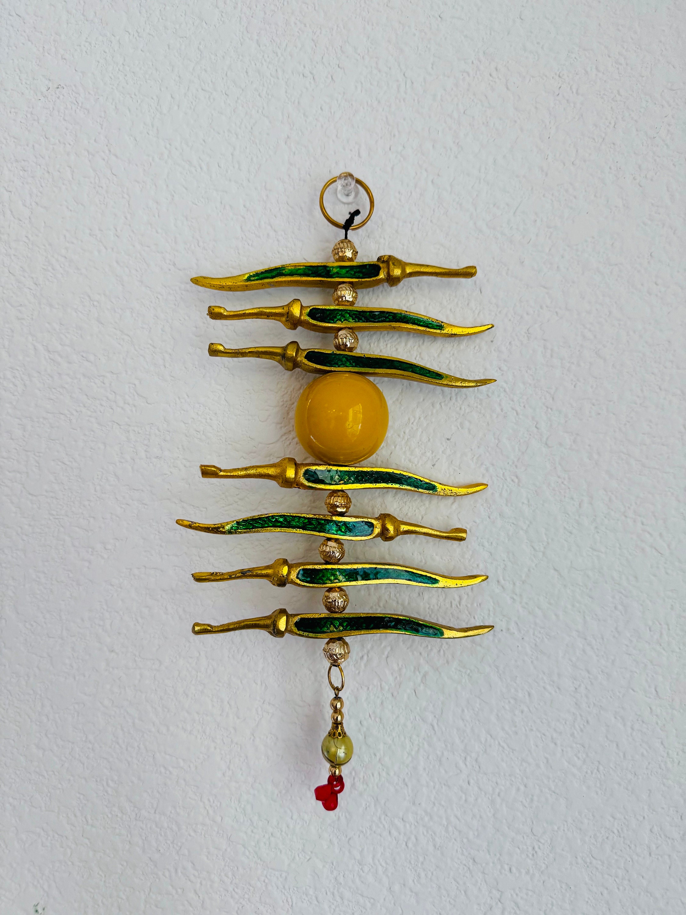 10 Nimbu Mirchi Totka Hanging, Lemon & Chili Wall Hanging, for Nazar ...