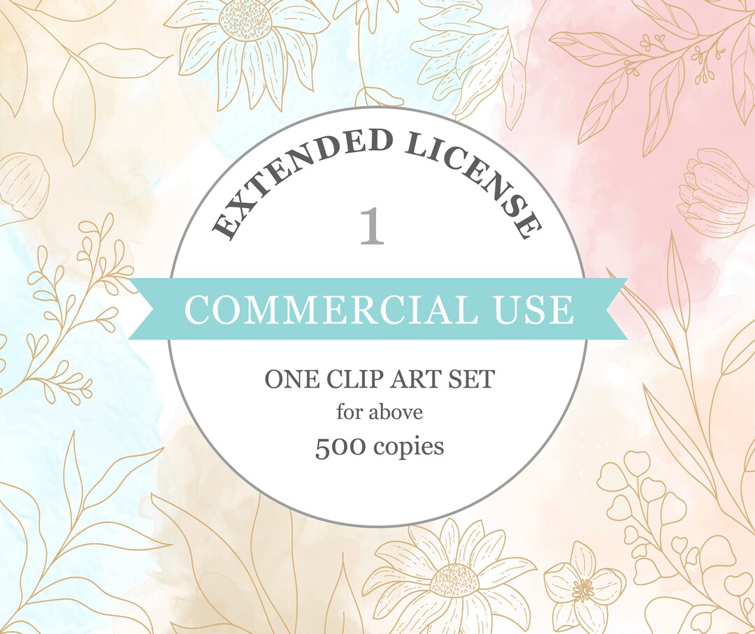 Extended Commercial License for One Etsy Listing Above 500 Copies - Etsy