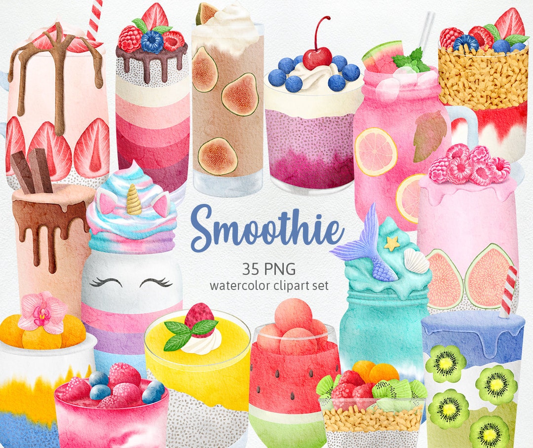Delicious Smoothie Beverage Blended Drink, Summer Fruit Drinks Junk ...