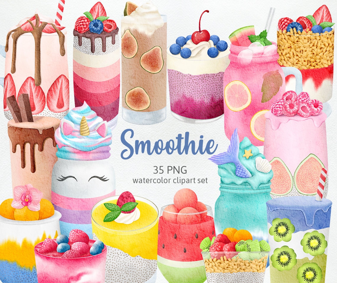Delicious Smoothie Beverage Blended Drink, Summer Fruit Drinks Junk ...